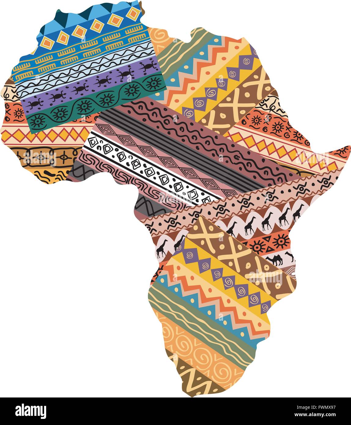 Artistic continent Cut Out Stock Images & Pictures - Alamy