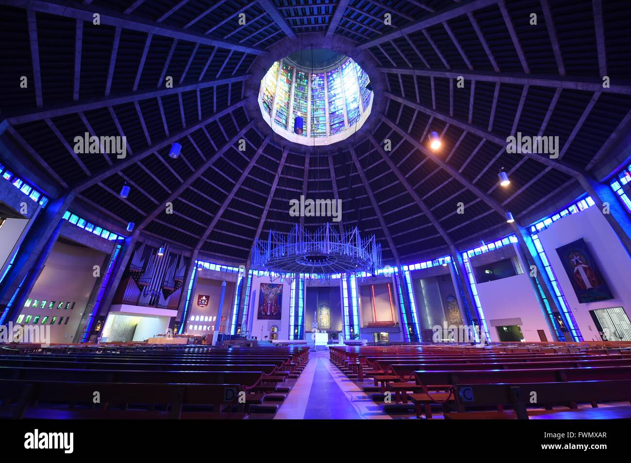 Ceiling of Liverpool Metropolitan Cathedral Stock Photo - Alamy