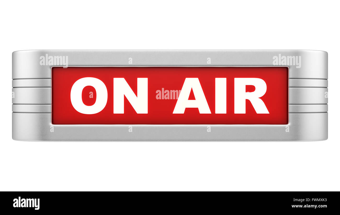 Radio station on air sign hi-res stock photography and images - Alamy