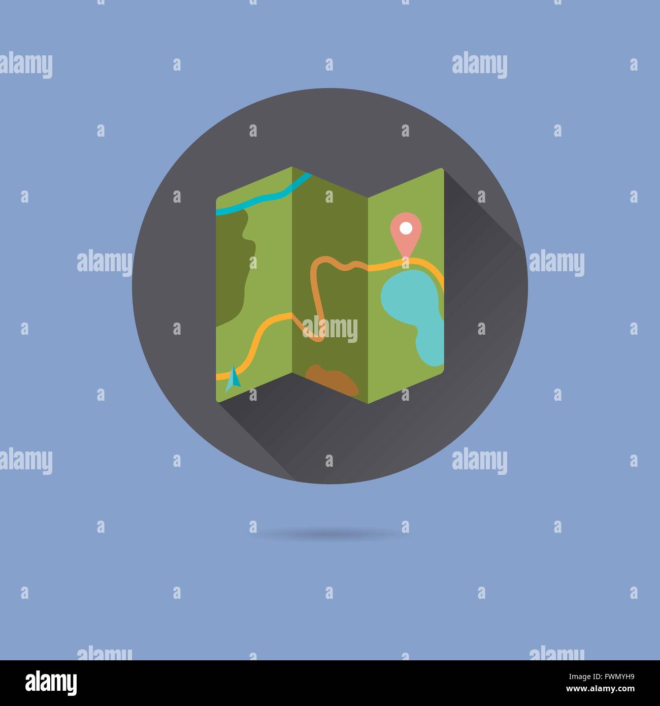 Pastel color map hi-res stock photography and images - Alamy