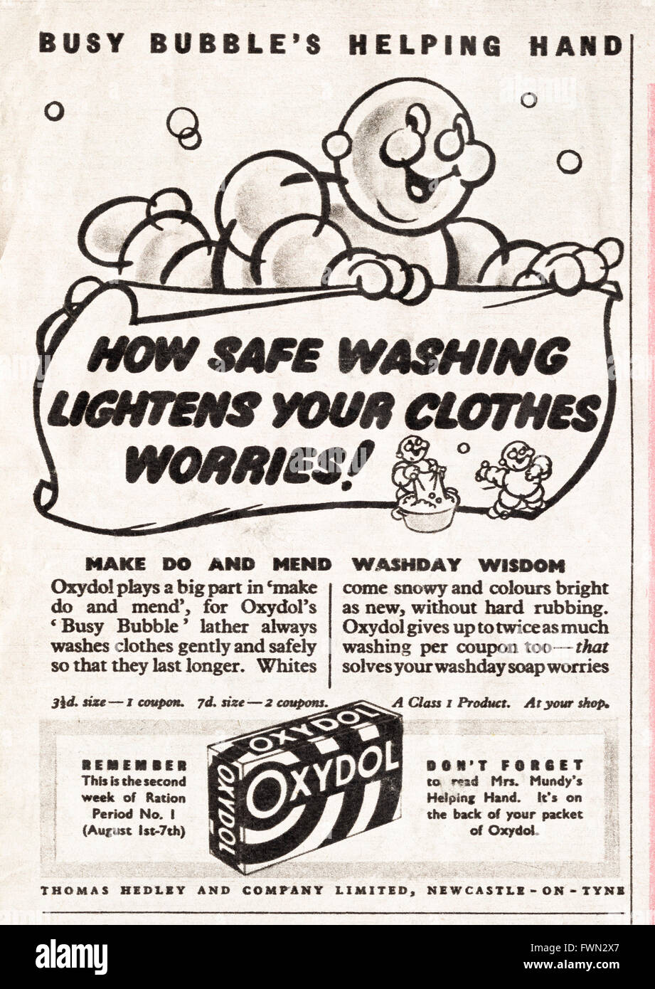 Washing powder advert hi-res stock photography and images - Alamy