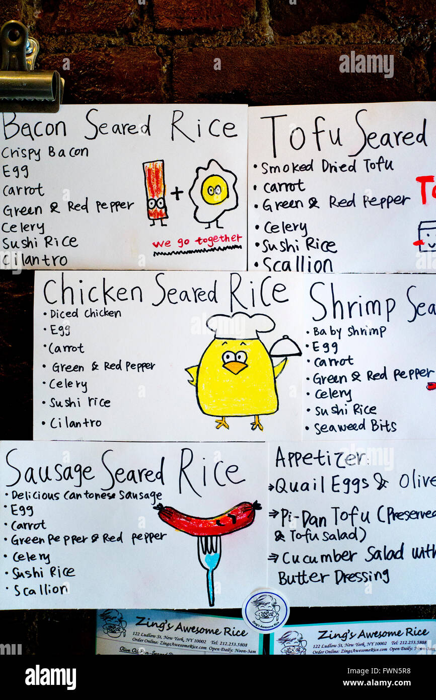 Zing’s Awesome Rice 122 Ludlow Street, Manhattan, New York, New York ...