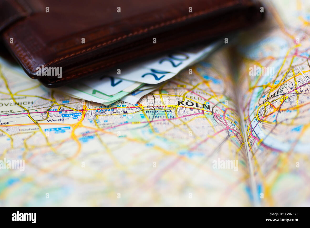 Map of cologne hi-res stock photography and images - Alamy