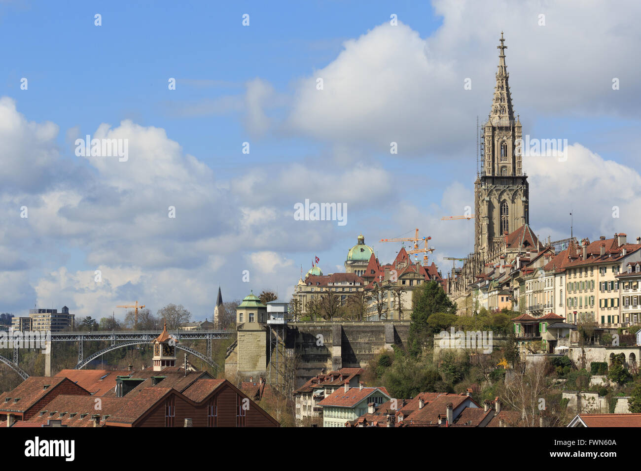 A photograph of the Old City in Bern. It is one of Switzerland's most ...