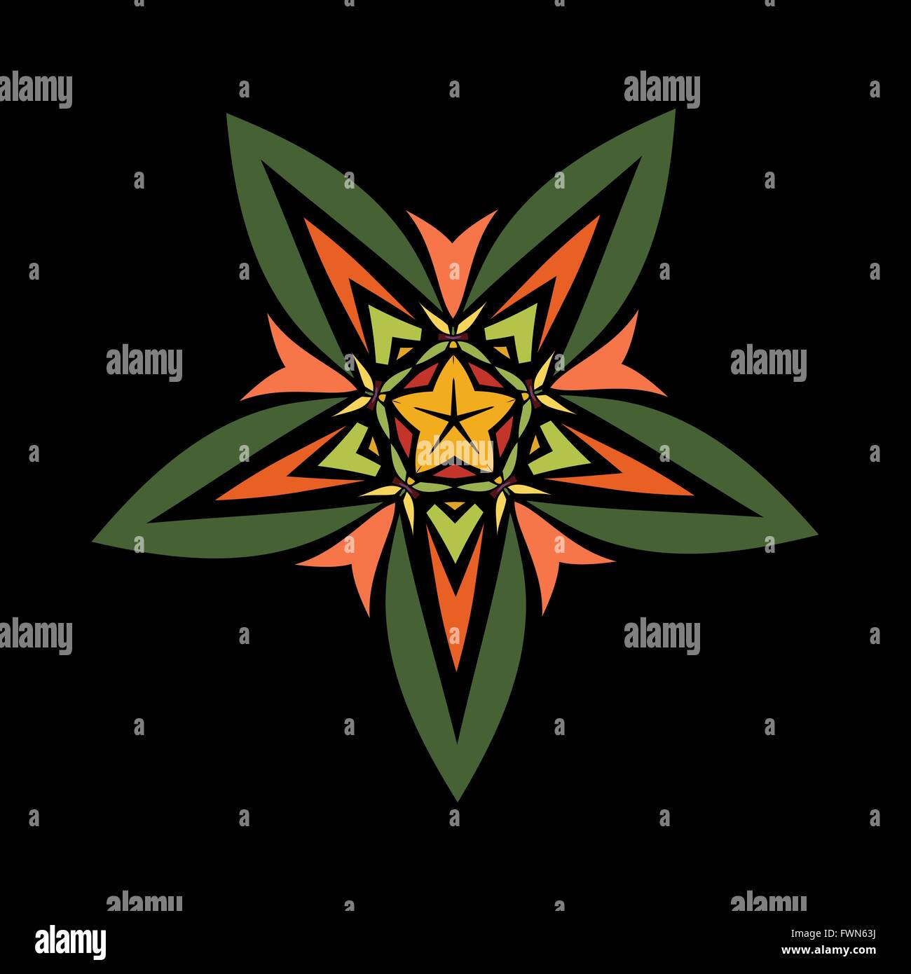 ethnic african Spanish ornaments Stock Vector Image & Art - Alamy