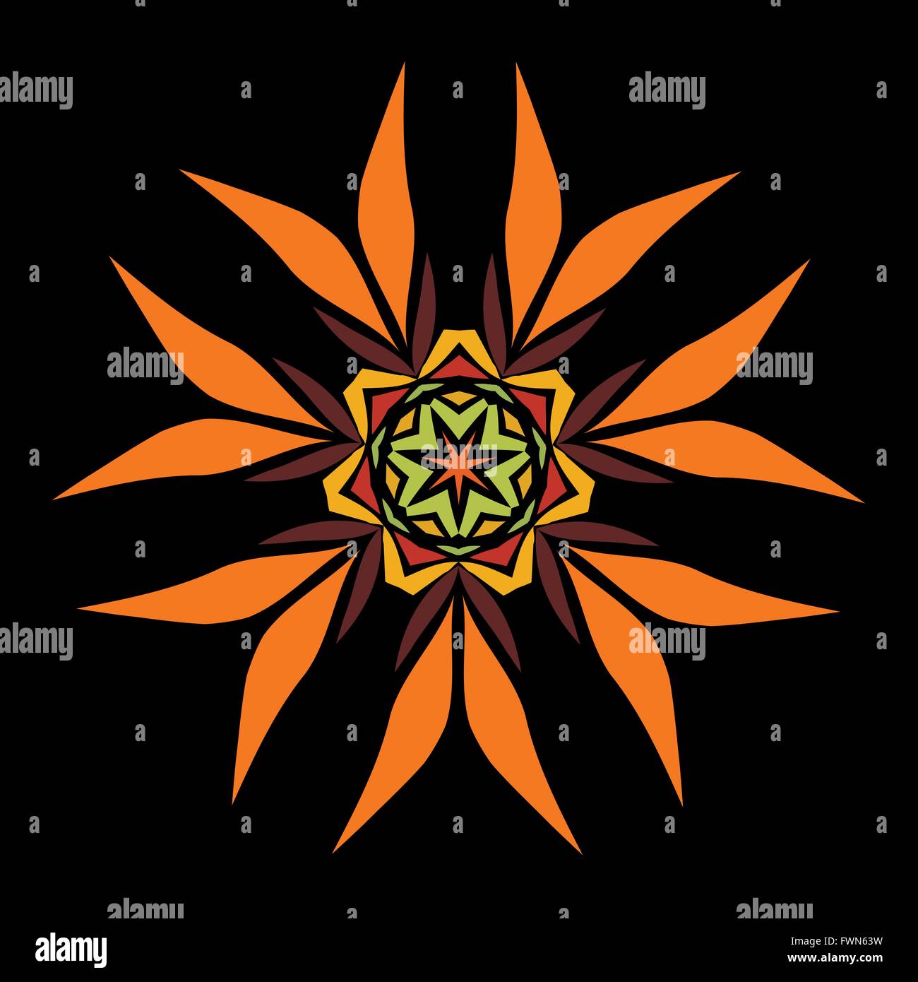 ethnic african Spanish ornaments Stock Vector Image & Art - Alamy
