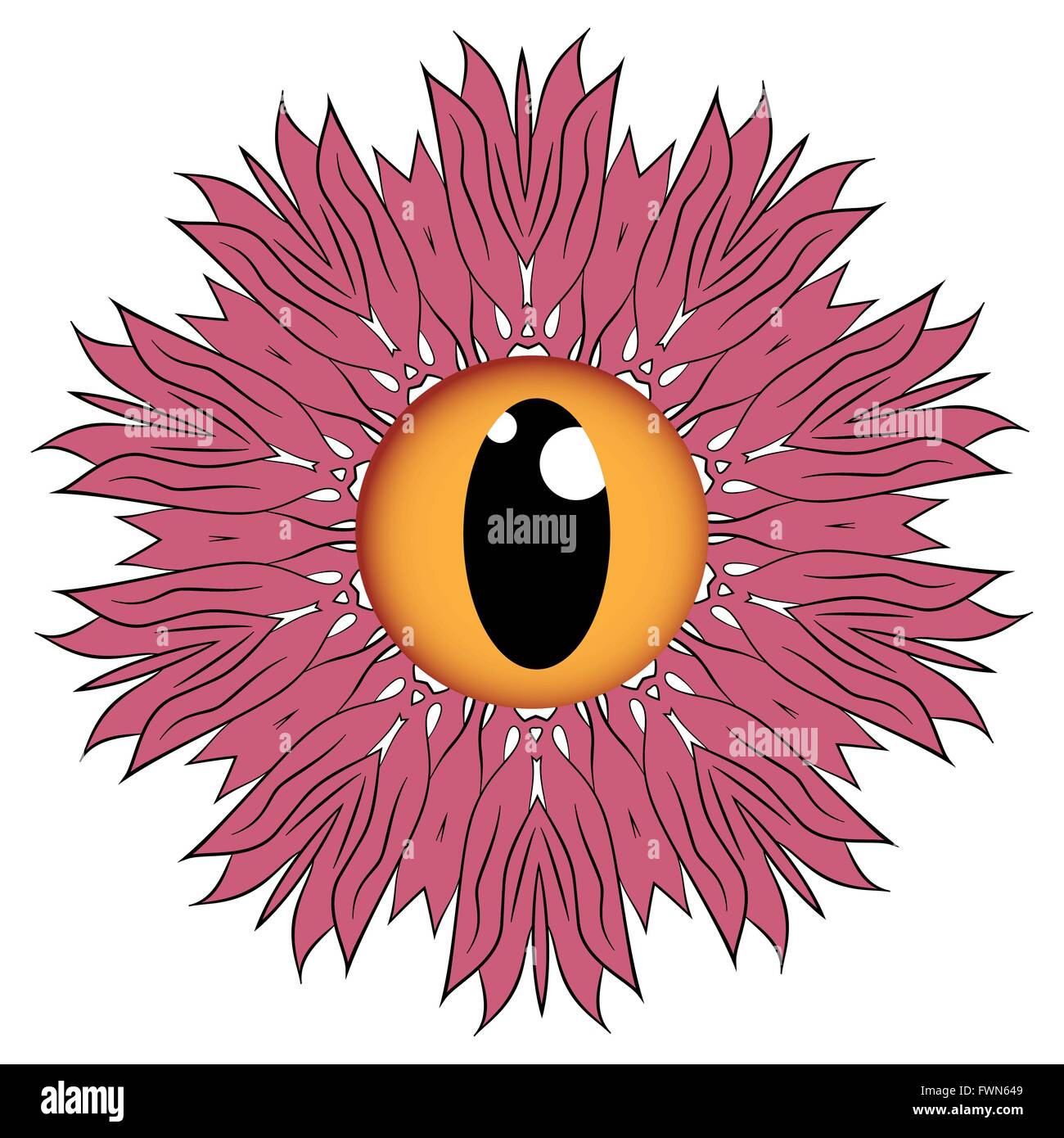 Cartoon illustration funny cyclops eye hi-res stock photography and ...