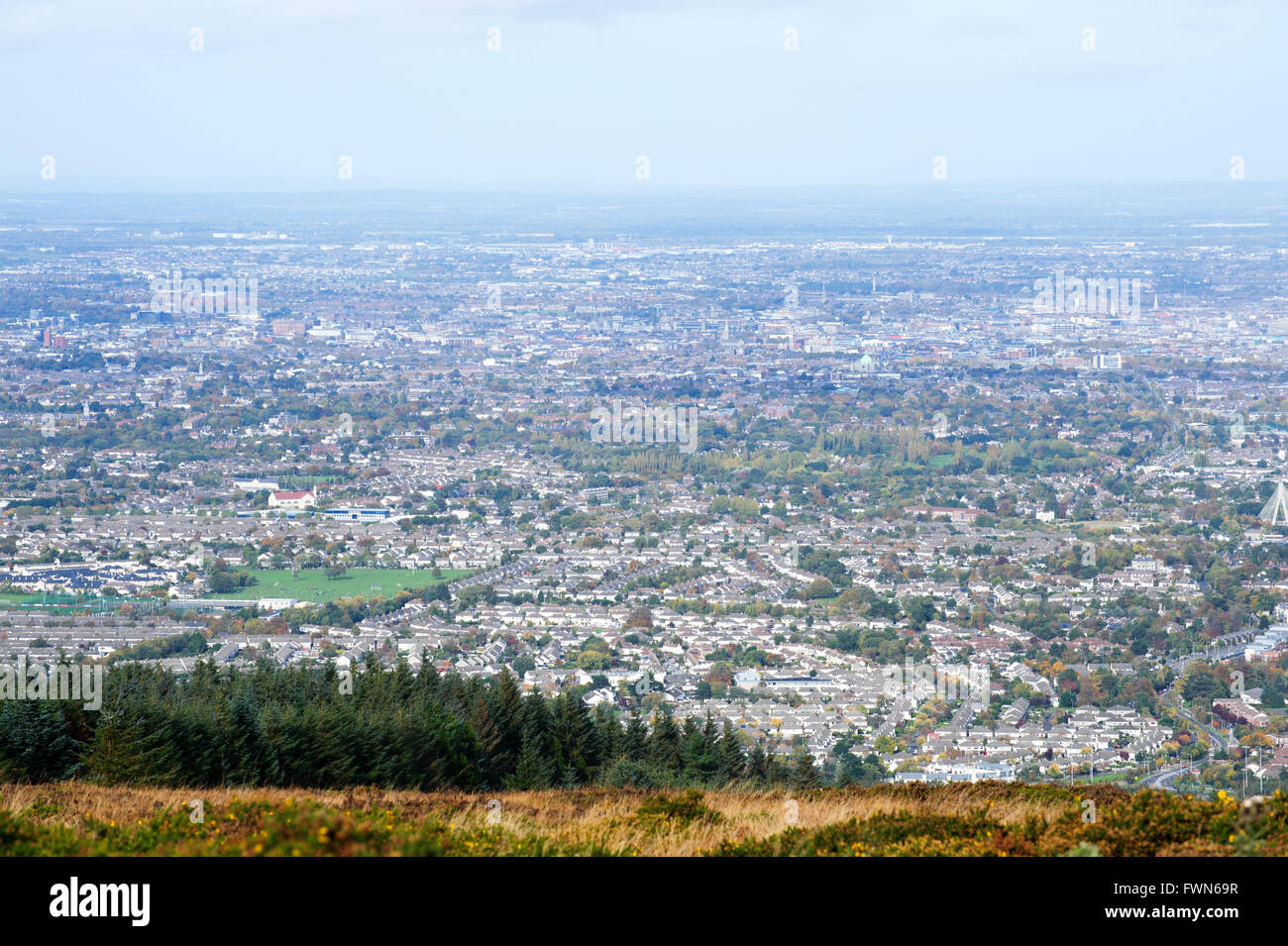 Dublin city landscape view hi-res stock photography and images - Alamy