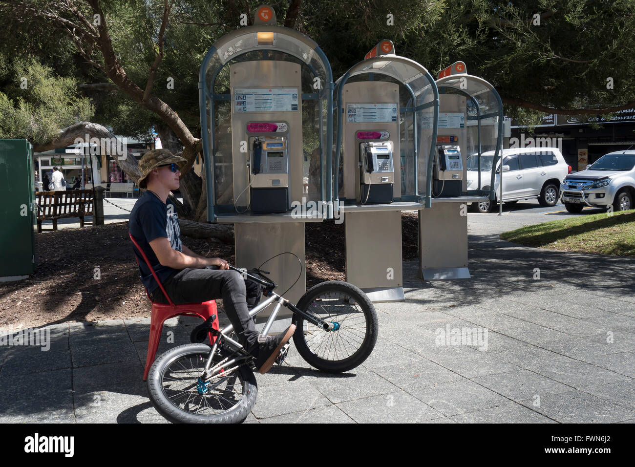 Bike booth hi-res stock photography and images - Alamy