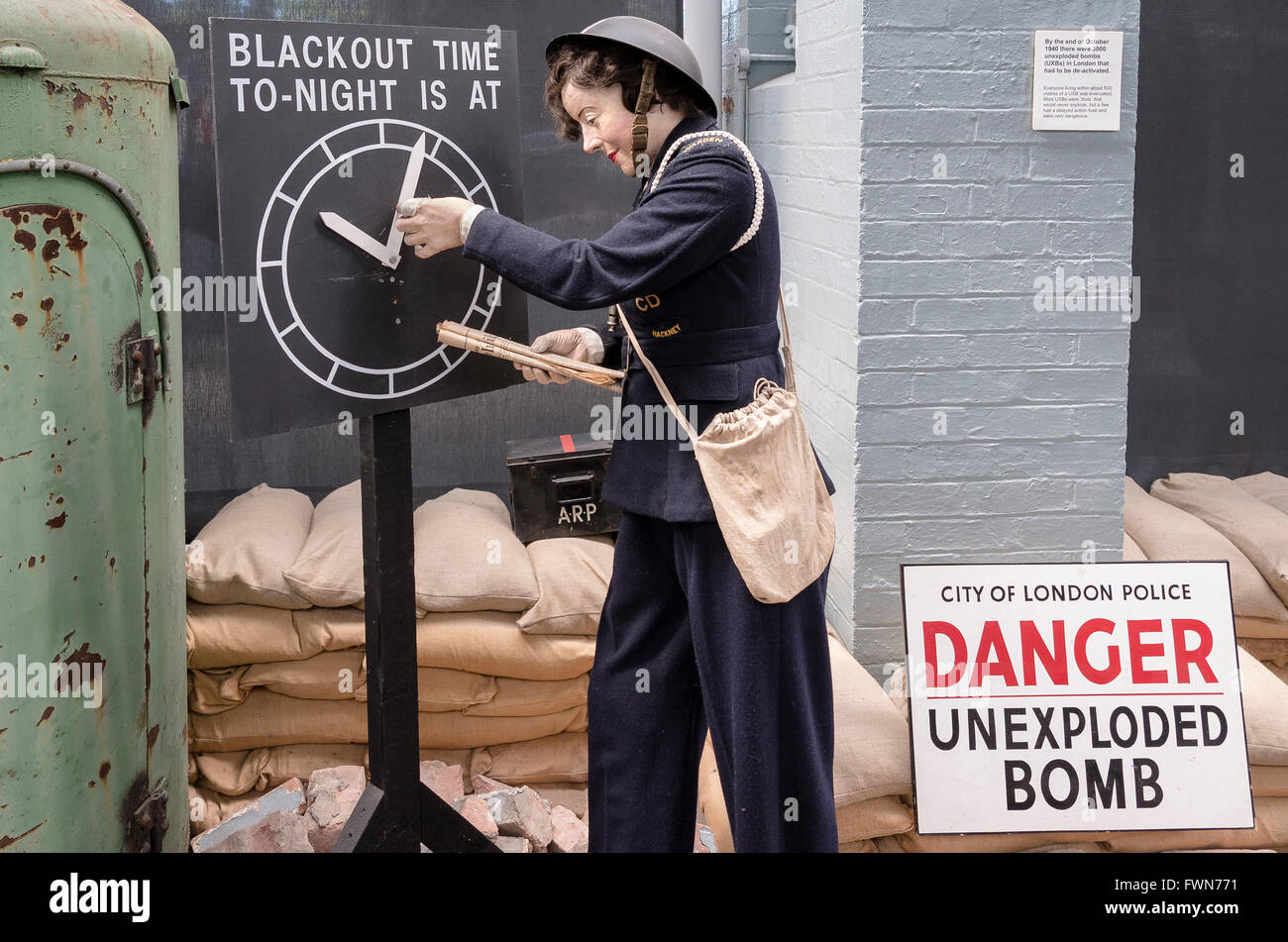 Air raid warden london hi-res stock photography and images - Alamy