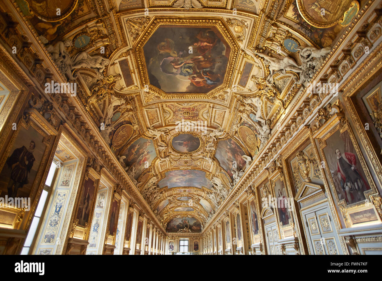 Apollo gallery the louvre hi-res stock photography and images - Alamy
