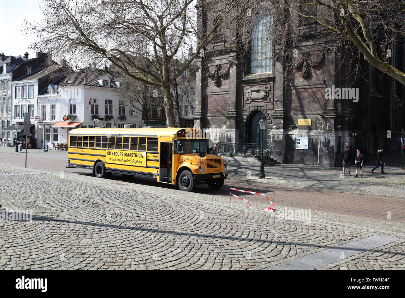 Maastricht, Netherlands, School bus used for city tours Stock Photo - Alamy