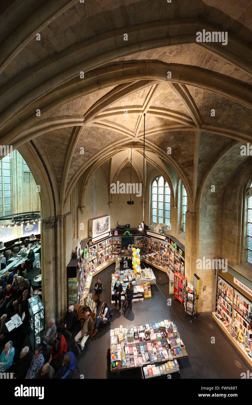 Domicanen Bookstore Maastricht inside an old dominican church Stock ...