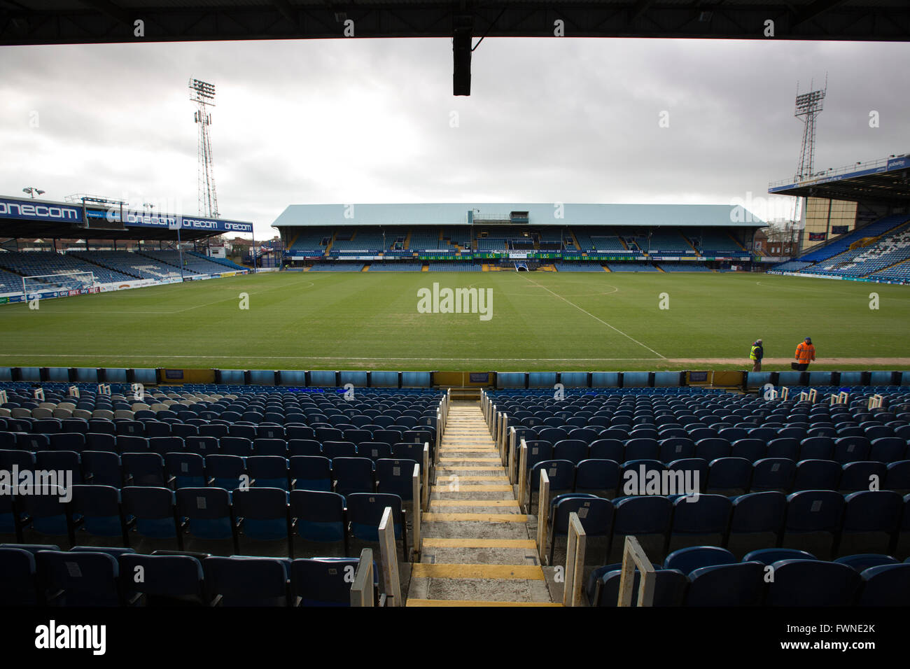 Portsmouth Football Club, Fratton Park football stadium, Portsmouth ...