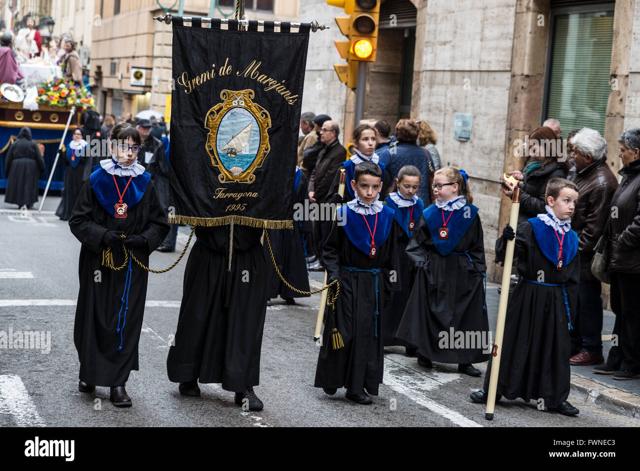 Easter Week, Holy Week or Semana Santa, Nazarene processions, bands of ...