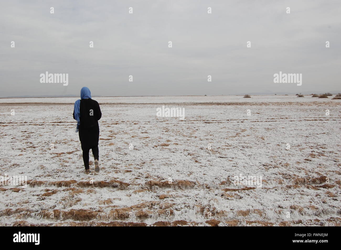 Salt desert near Kashan, Iran Stock Photo - Alamy