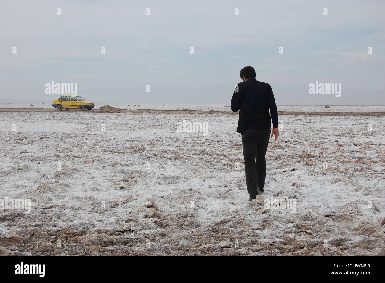 Salt desert near Kashan, Iran Stock Photo - Alamy