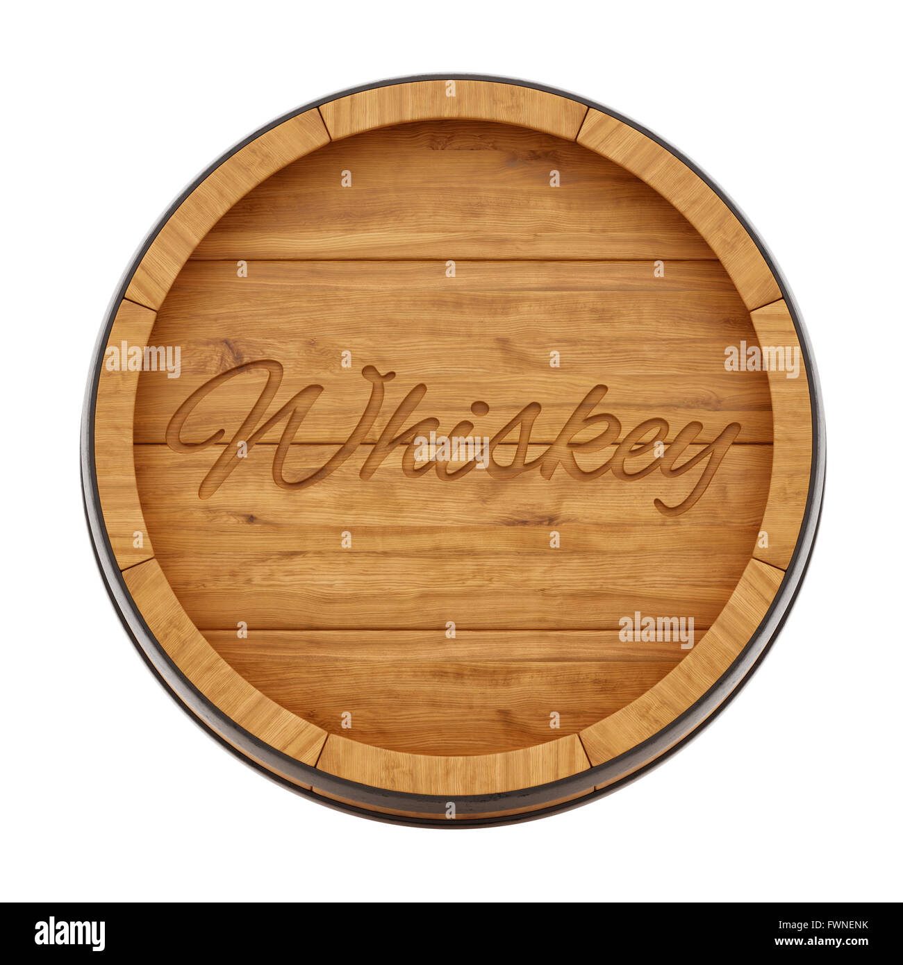 wine barrel from top view Stock Photo - Alamy