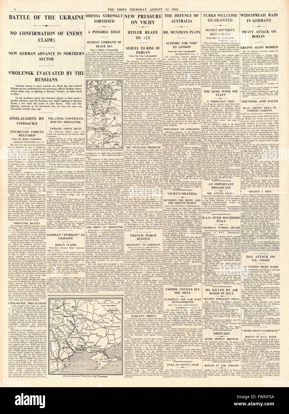 1941 the times raf bombing raids over germany hi-res stock photography ...