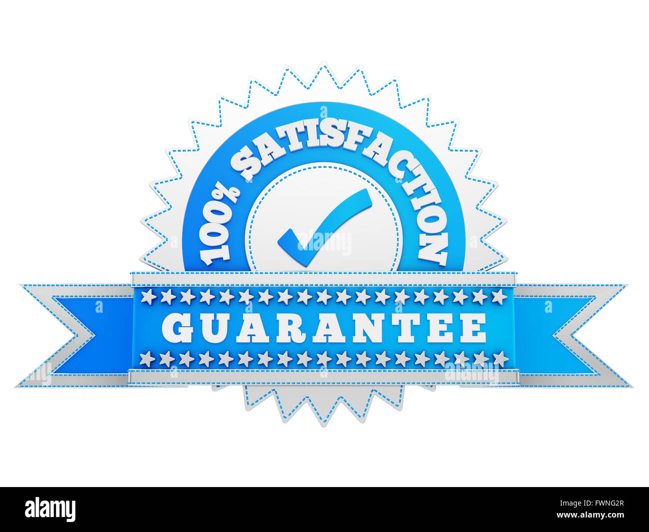 render of Satisfaction sign, isolated on white Stock Photo - Alamy