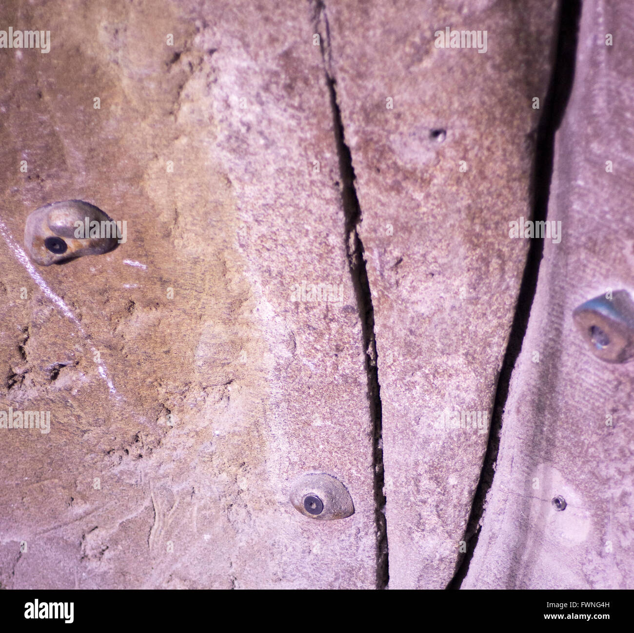 Indoor climbing wall training artificial rock with boulder hand and ...