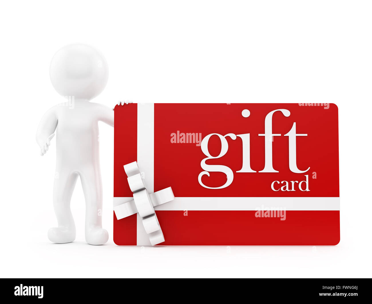 man with a gift card Stock Photo - Alamy
