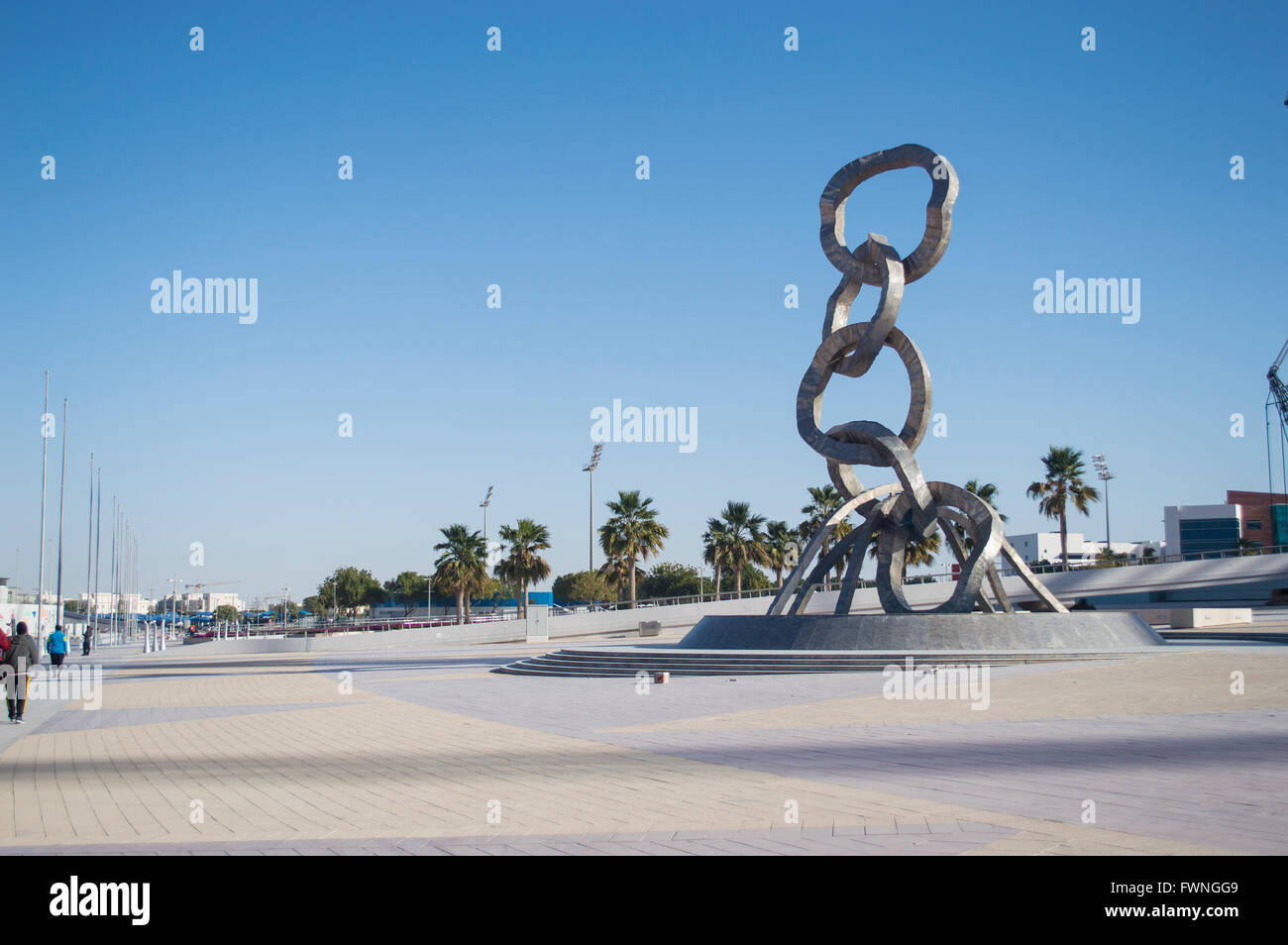 The Aspire Park in Doha Sports City Stock Photo - Alamy