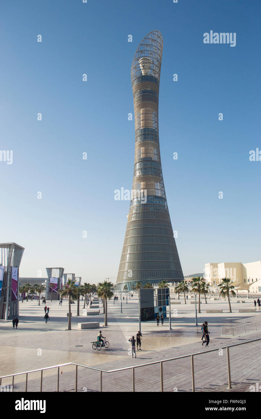 The Aspire Park in Doha Sports City Stock Photo - Alamy