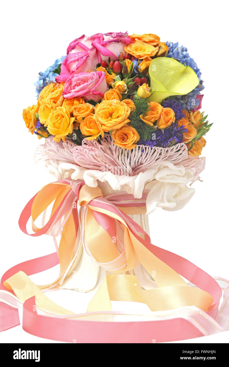 beautiful and colorful flower bouquet Stock Photo - Alamy