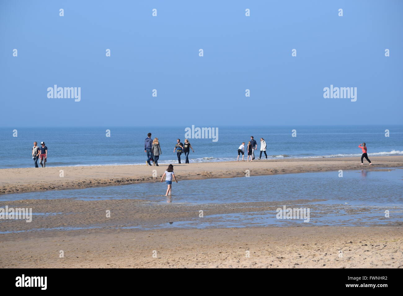 Sunny day at the beach Stock Photo - Alamy