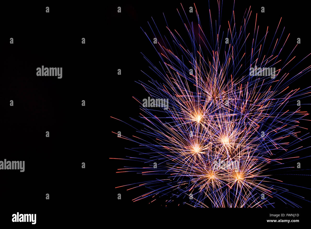 Close up on beautiful fireworks hi-res stock photography and images - Alamy