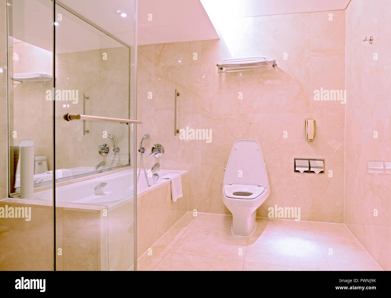 Modern luxury bathroom interior Stock Photo - Alamy