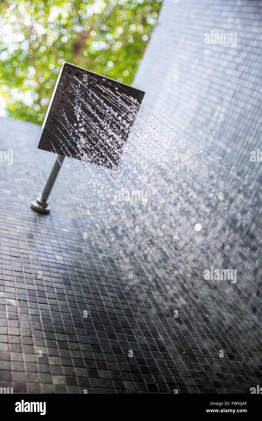 water from rain shower outdoor Stock Photo - Alamy