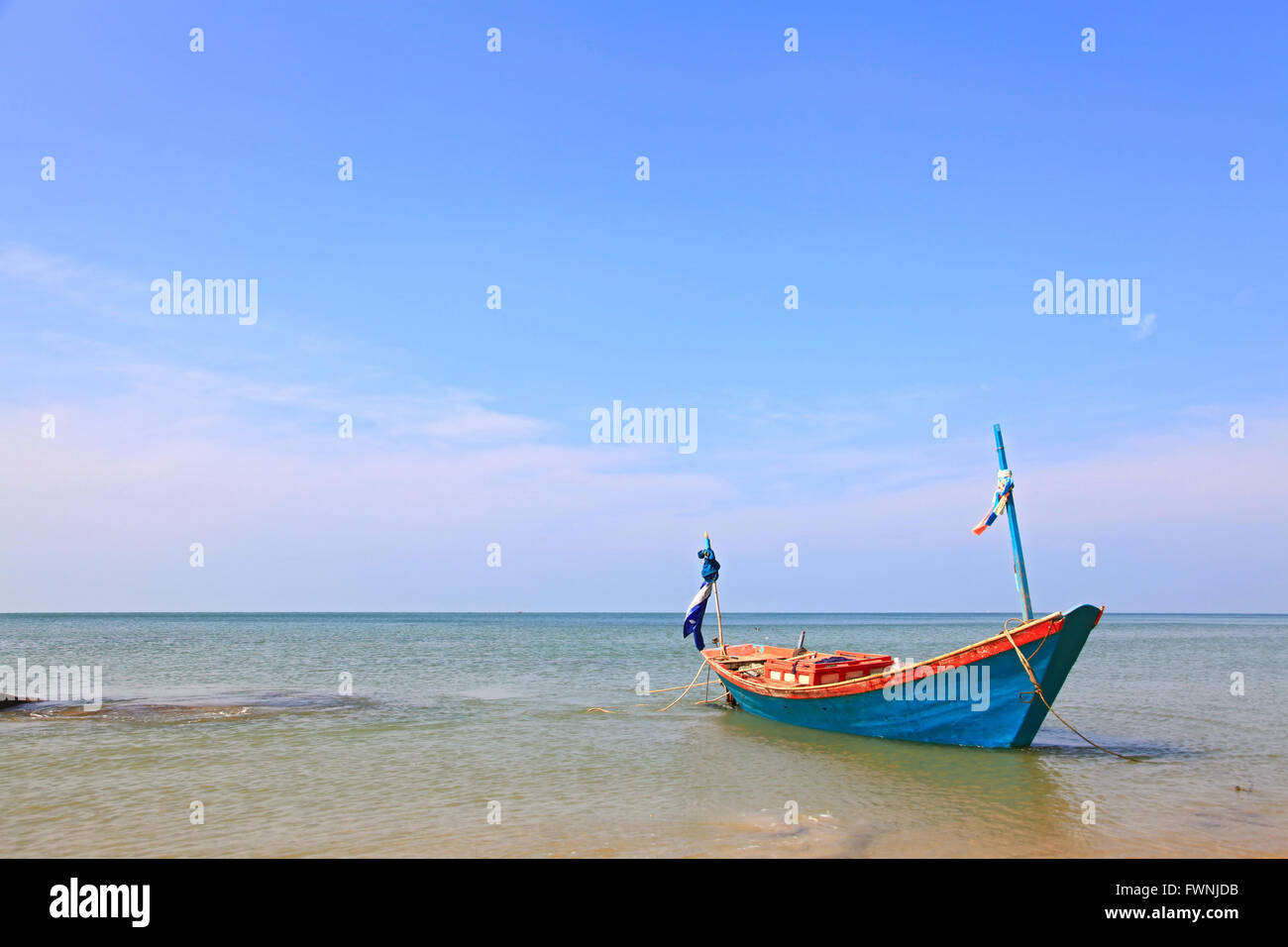 Long Tail Boat on the beach, Thailand Stock Photo - Alamy