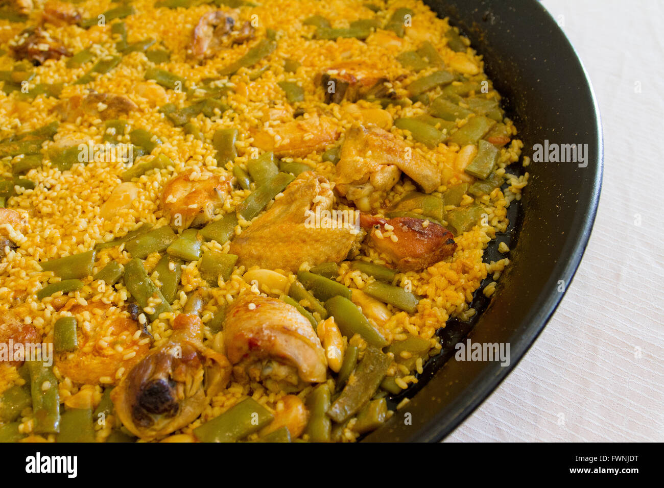Paella dish from Valencia Spain Stock Photo - Alamy