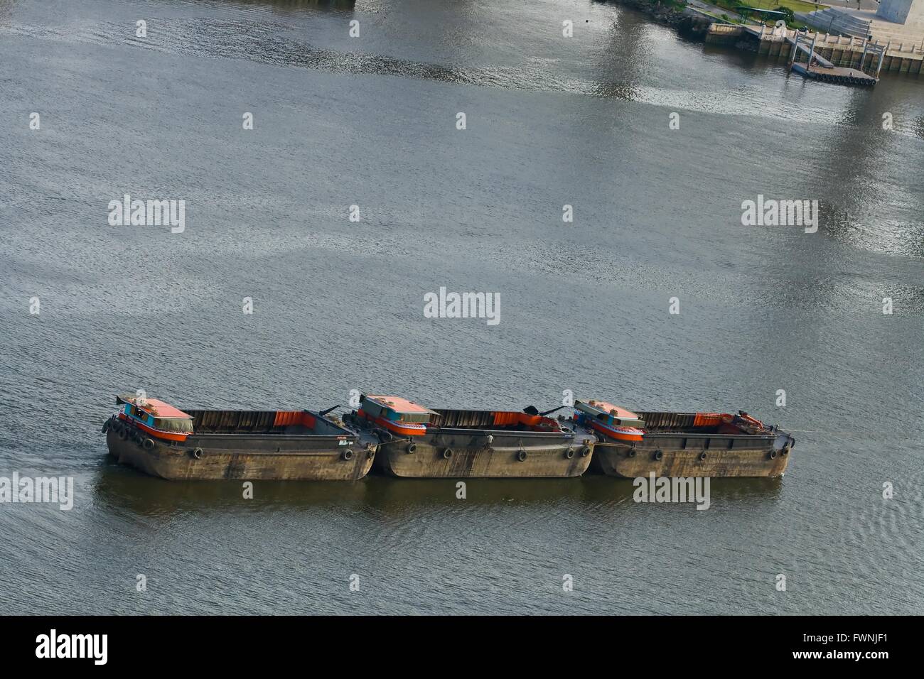 Big container sand boat hi-res stock photography and images - Alamy