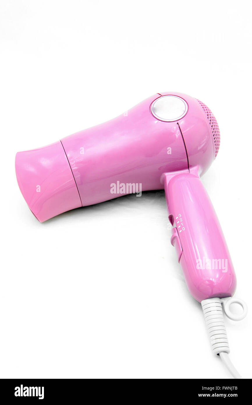 Pink hair dryer hi-res stock photography and images - Alamy