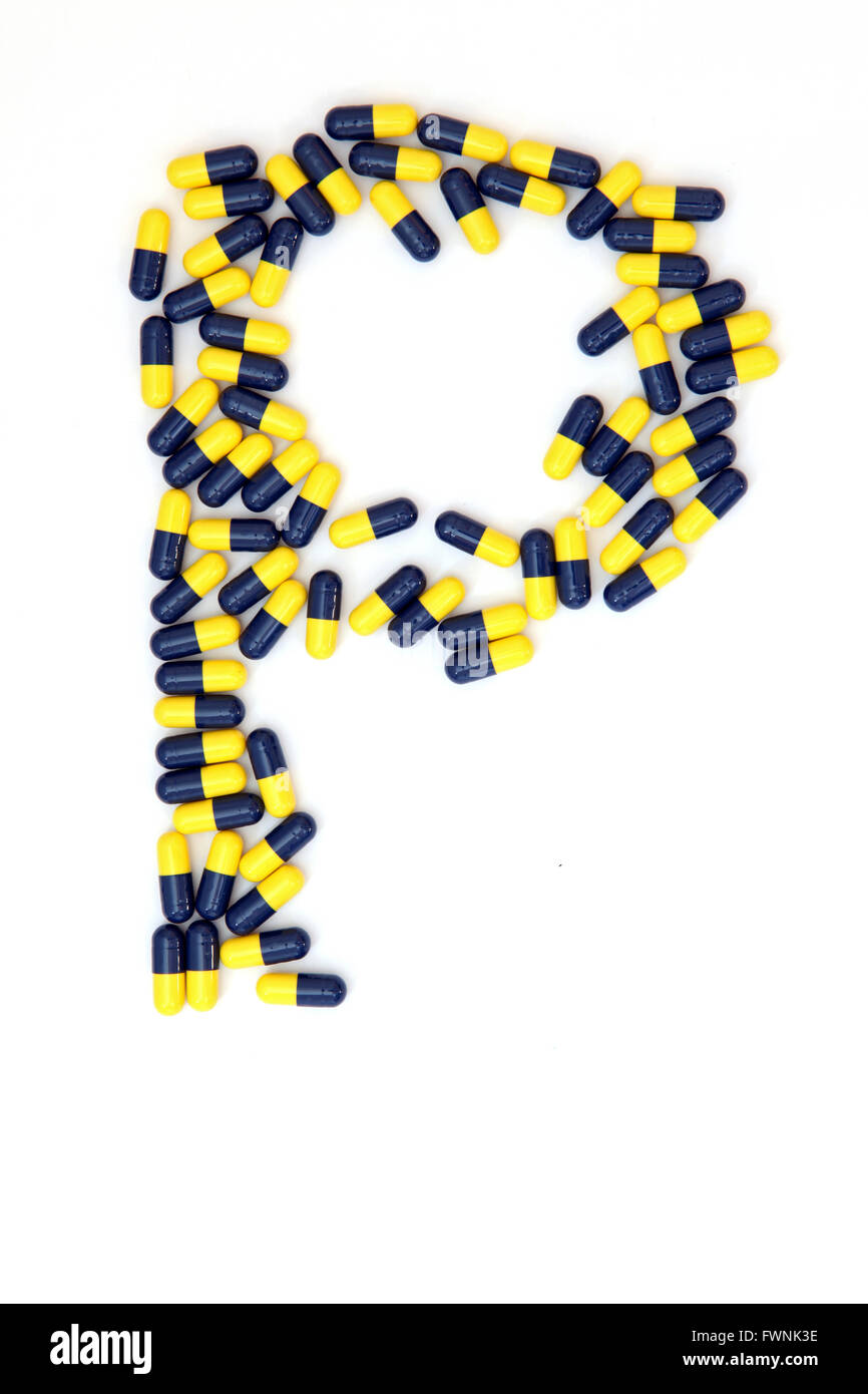 Letter medical pill medicine Cut Out Stock Images & Pictures - Alamy