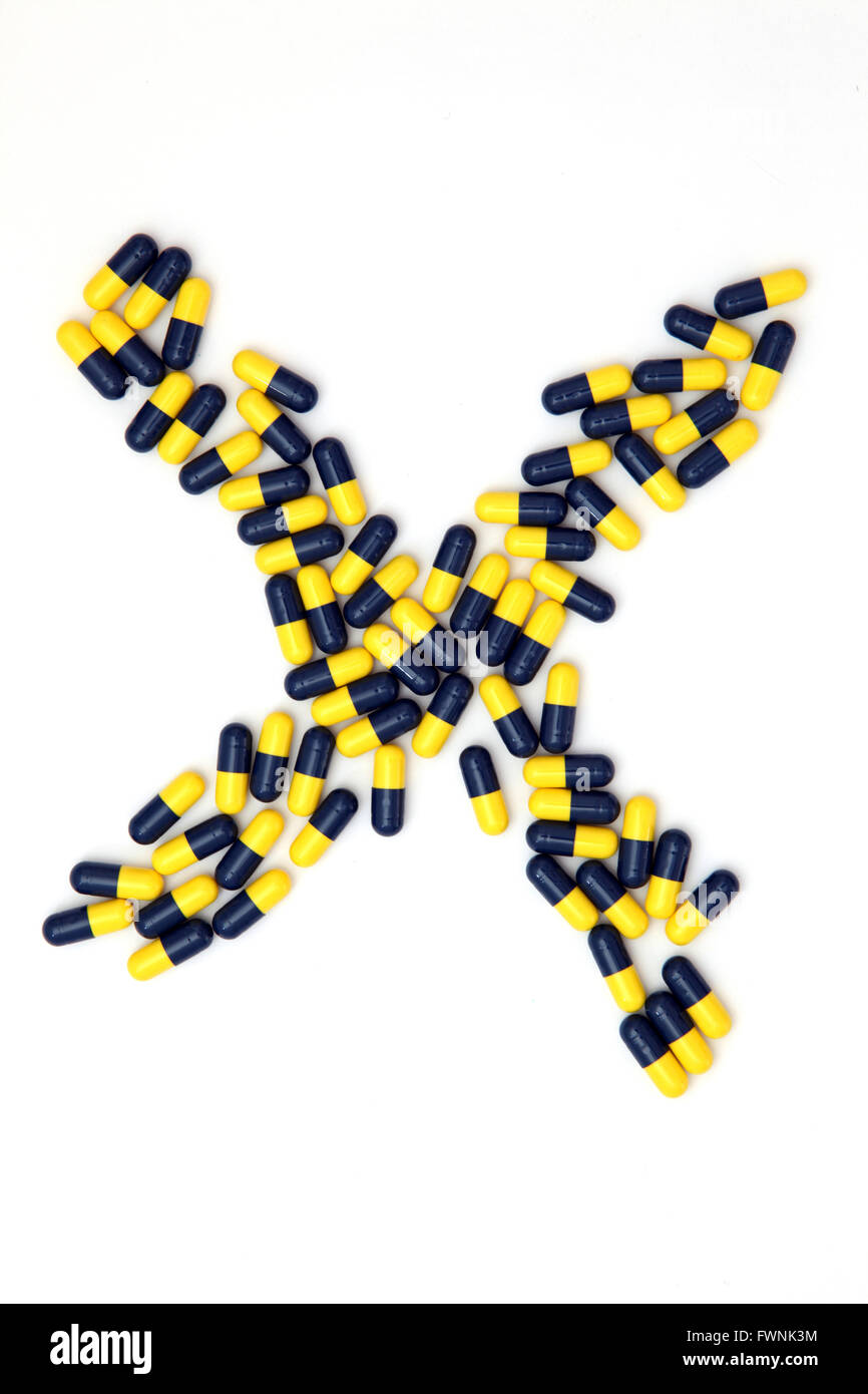 Letter medical pill medicine Cut Out Stock Images & Pictures - Alamy
