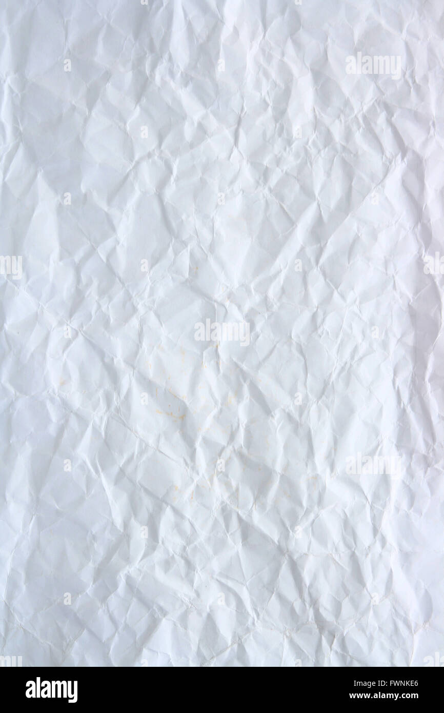Wrinkled White paper using as background Stock Photo - Alamy