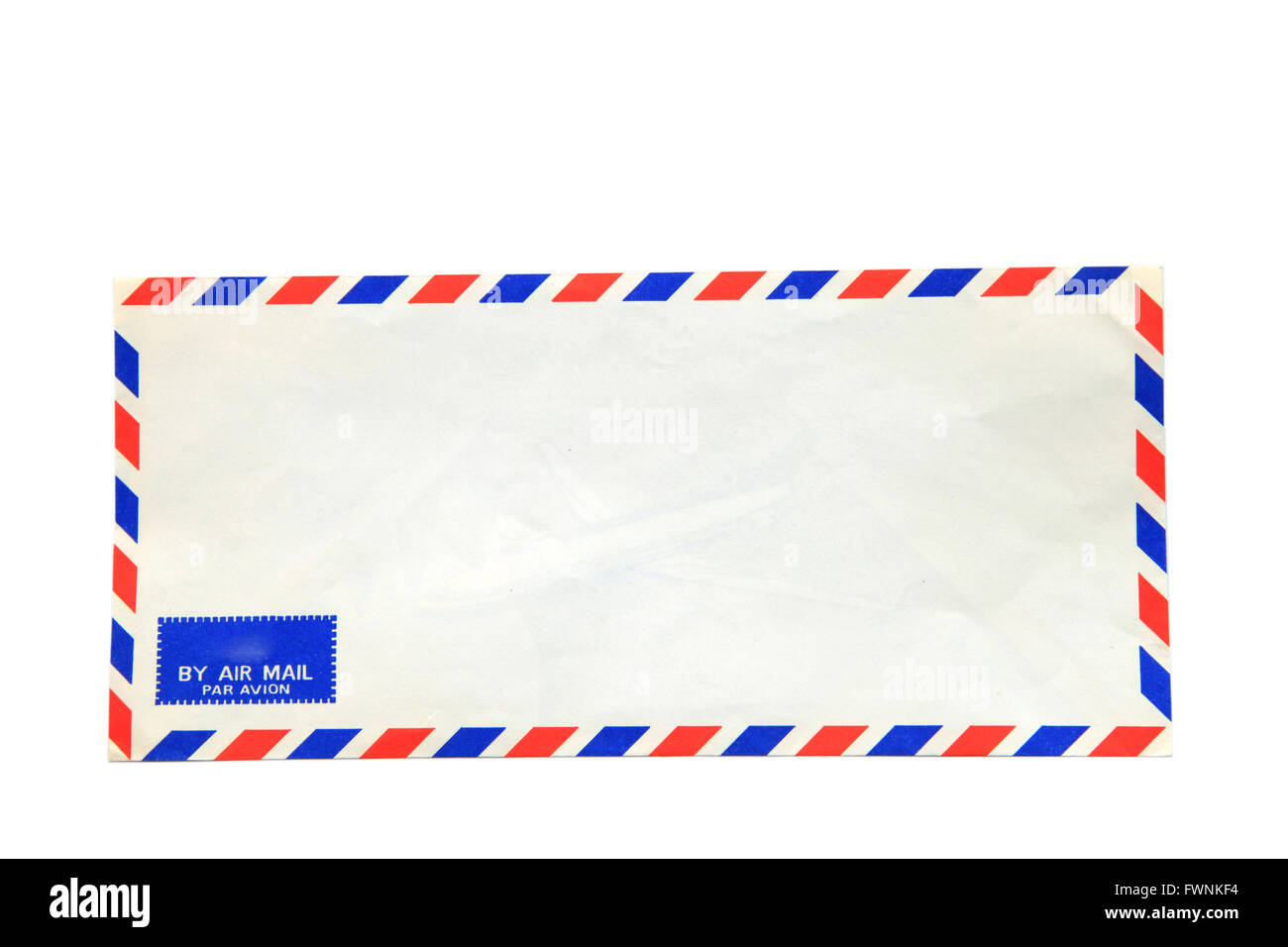 air mail envelope isolated on white background Stock Photo - Alamy