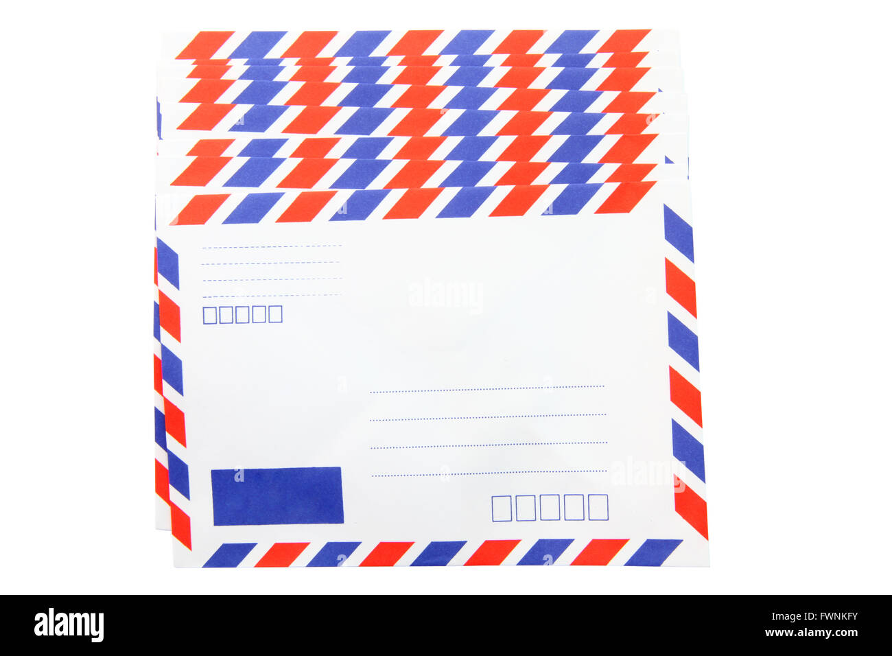 heap of isolated air mail envelope Stock Photo - Alamy