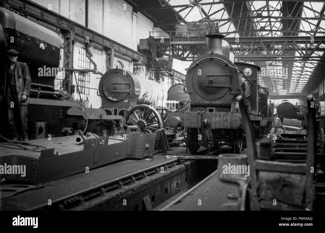 Ashford Works Erecting Shop with Wainwright Class C 0-6-0 No 1691 Stock ...
