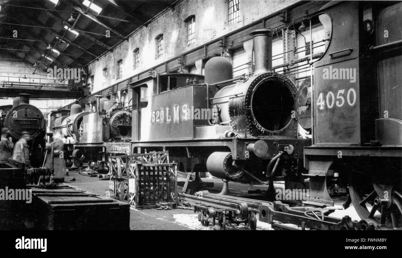 Bow locomotive works Black and White Stock Photos & Images - Alamy