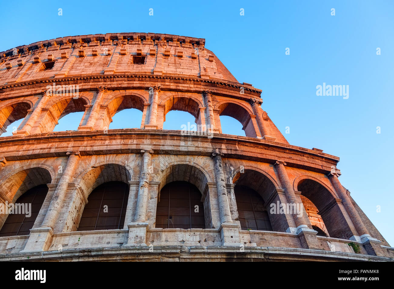 Colosseum at sunset Stock Photo - Alamy
