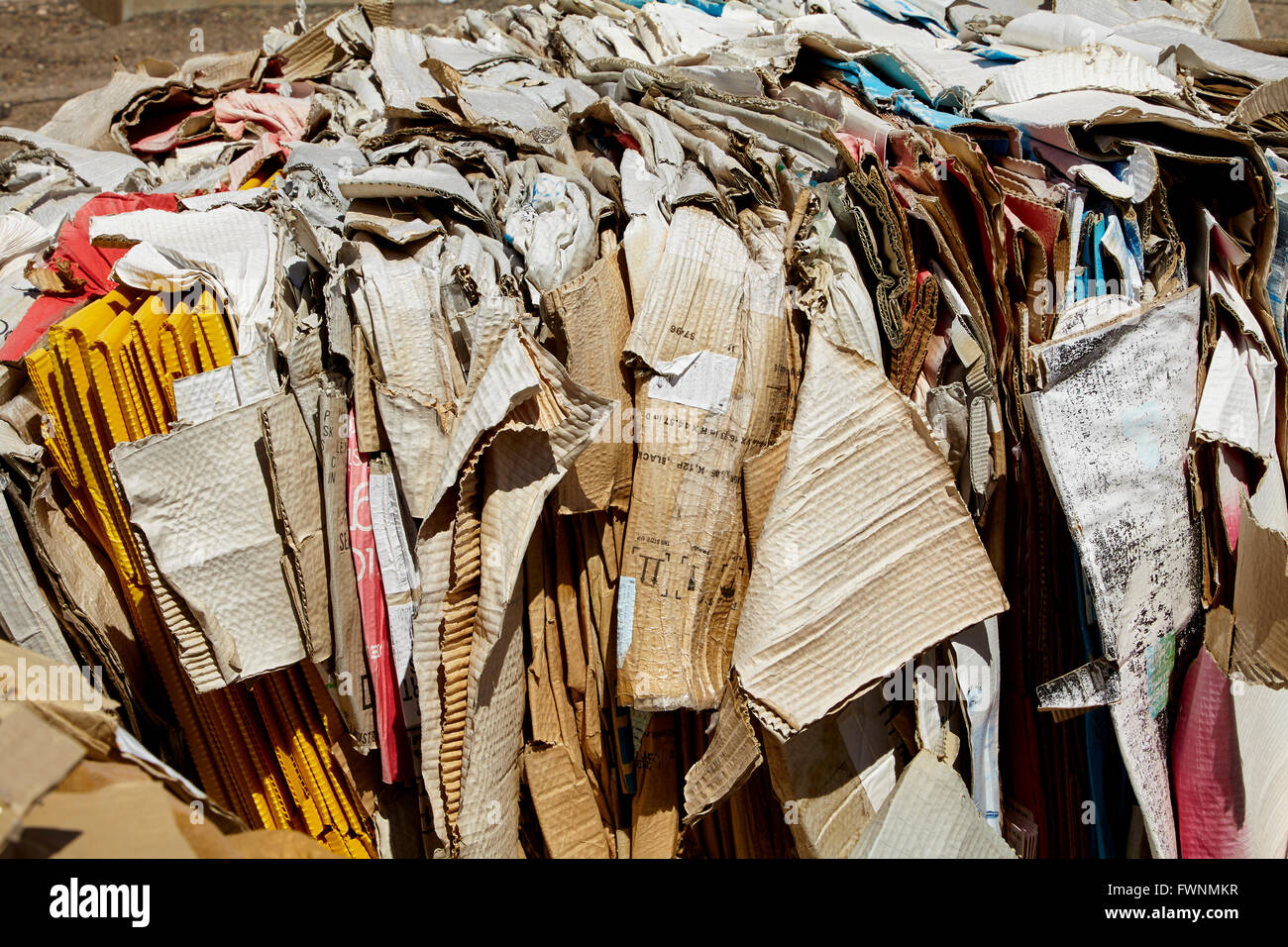 compacted bale cardboard biodegradable for recycling and disposal ...