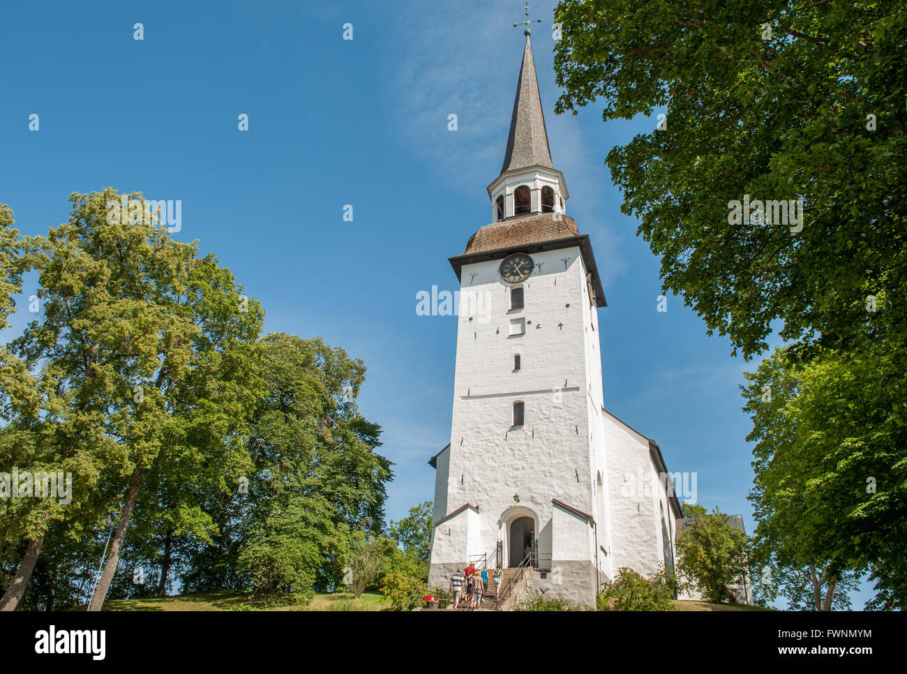 Summer in idyllic Mariefred in Sweden Stock Photo - Alamy