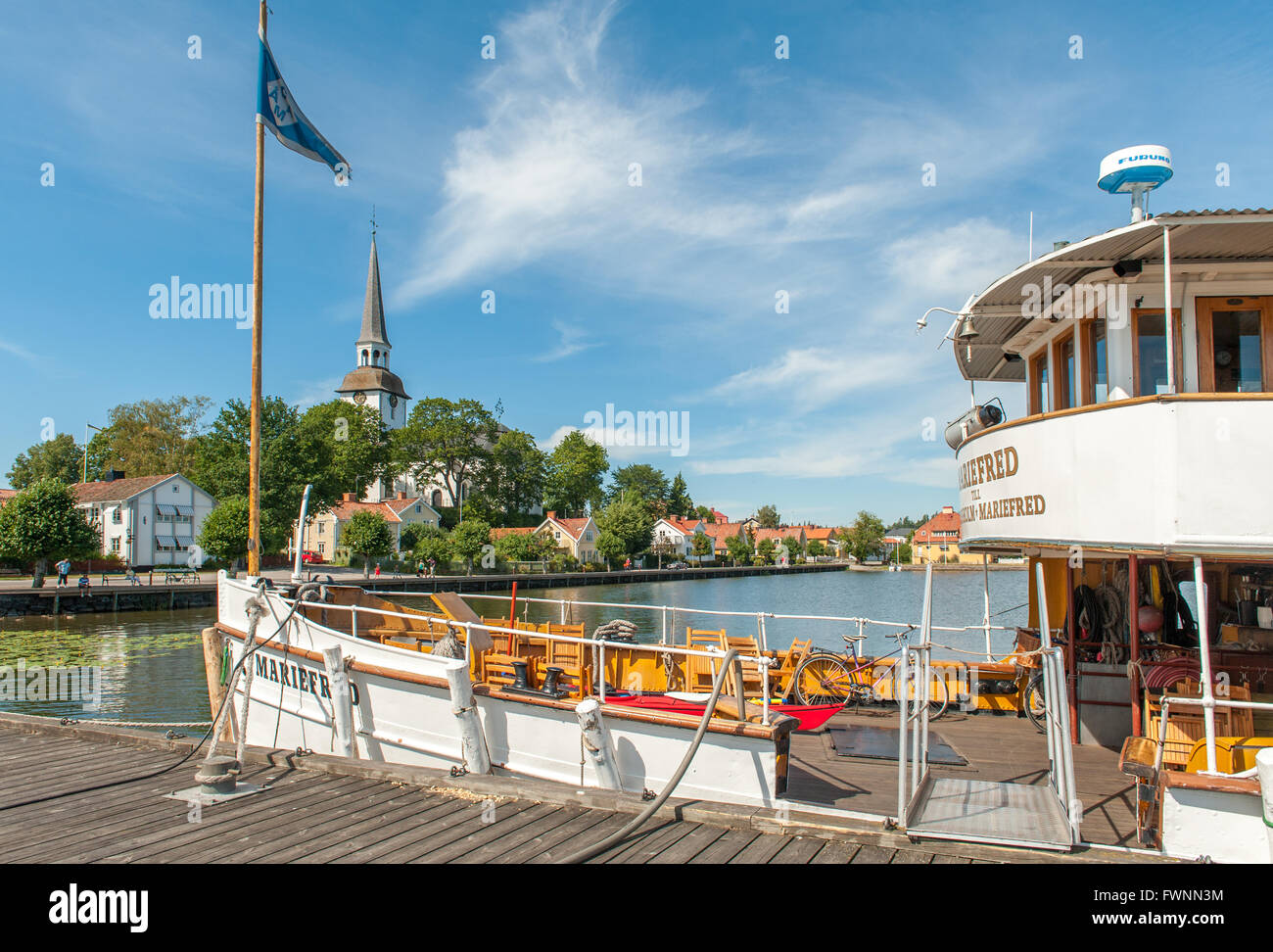 Summer in idyllic small town Mariefred in Sweden Stock Photo - Alamy