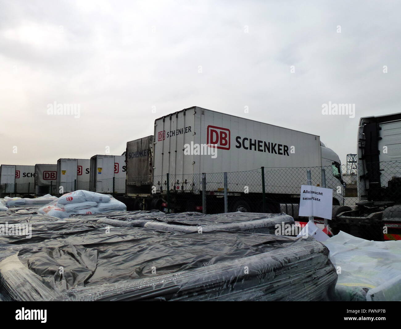 Cologne, Germany. 3rd Apr, 2016. The logo of logistics and shipping ...