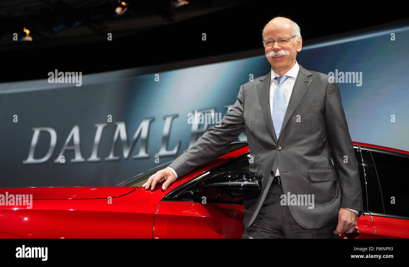 Berlin, Germany. 6th Apr, 2016. Dieter Zetsche, Chairman of Daimler AG ...